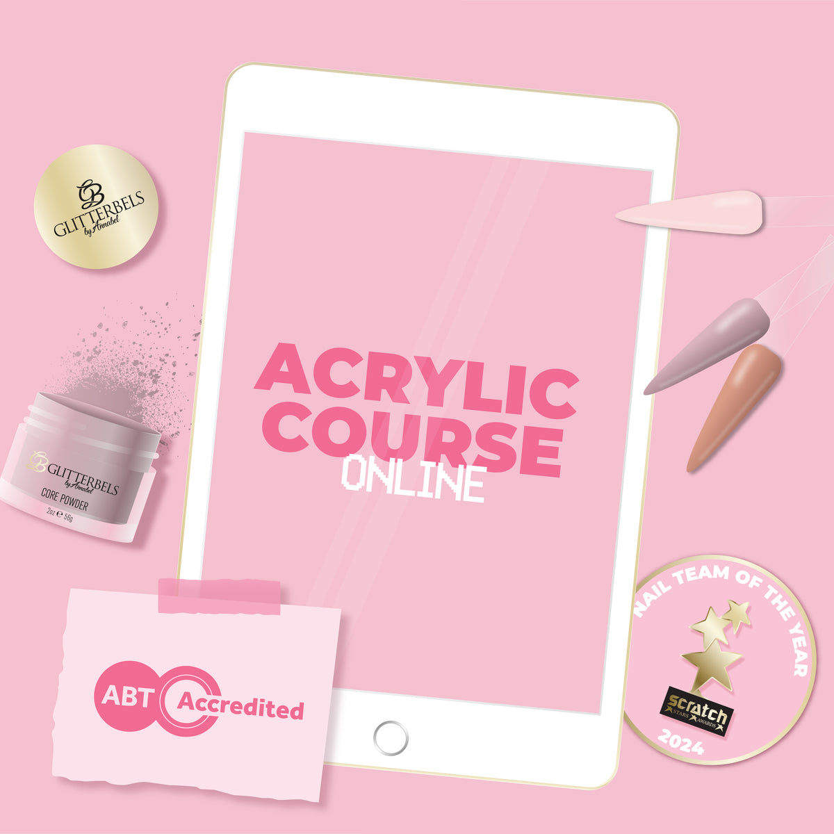 Online Acrylic Nail Course | Award-Winning Training Courses – Glitterbels